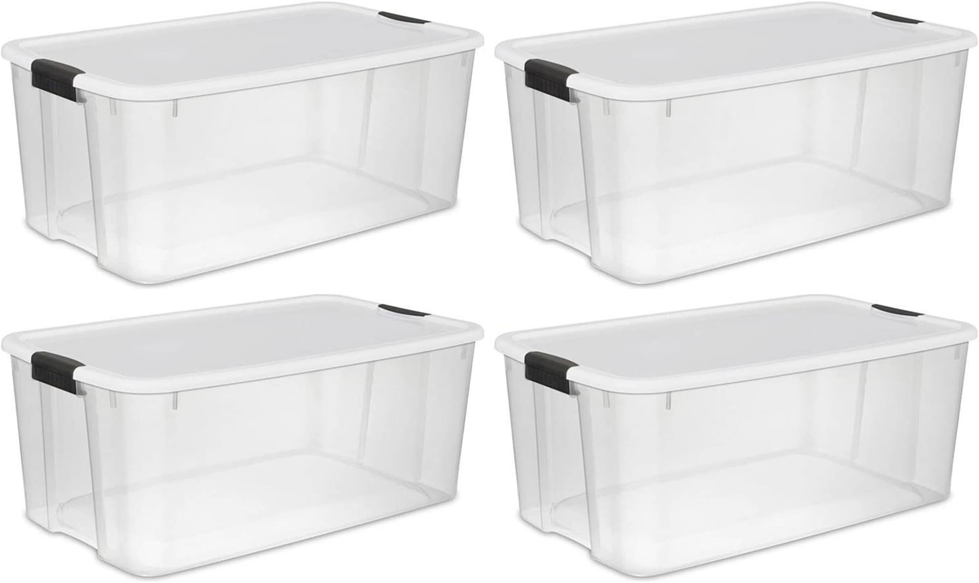 Amazon.com - Sterilite 19290404 See-Through Lid And Base 105 Quart ...