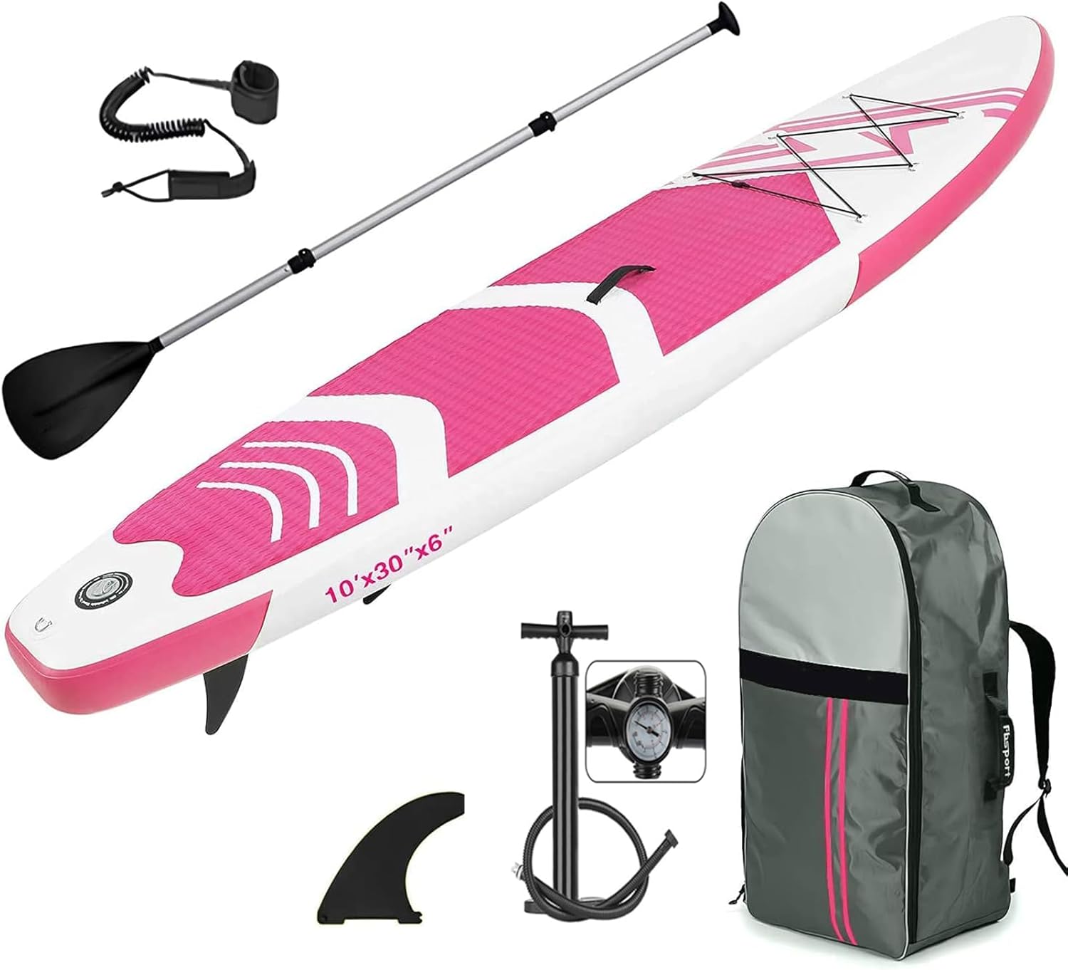 Inflatable Stand Up Paddle Board 6" Thick Paddle Boards for All Skill ...