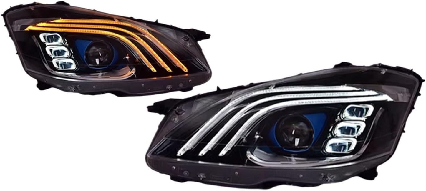 Amazon.com: Car Lights ，Compatible With Benz S-Class W221 Headlight ...