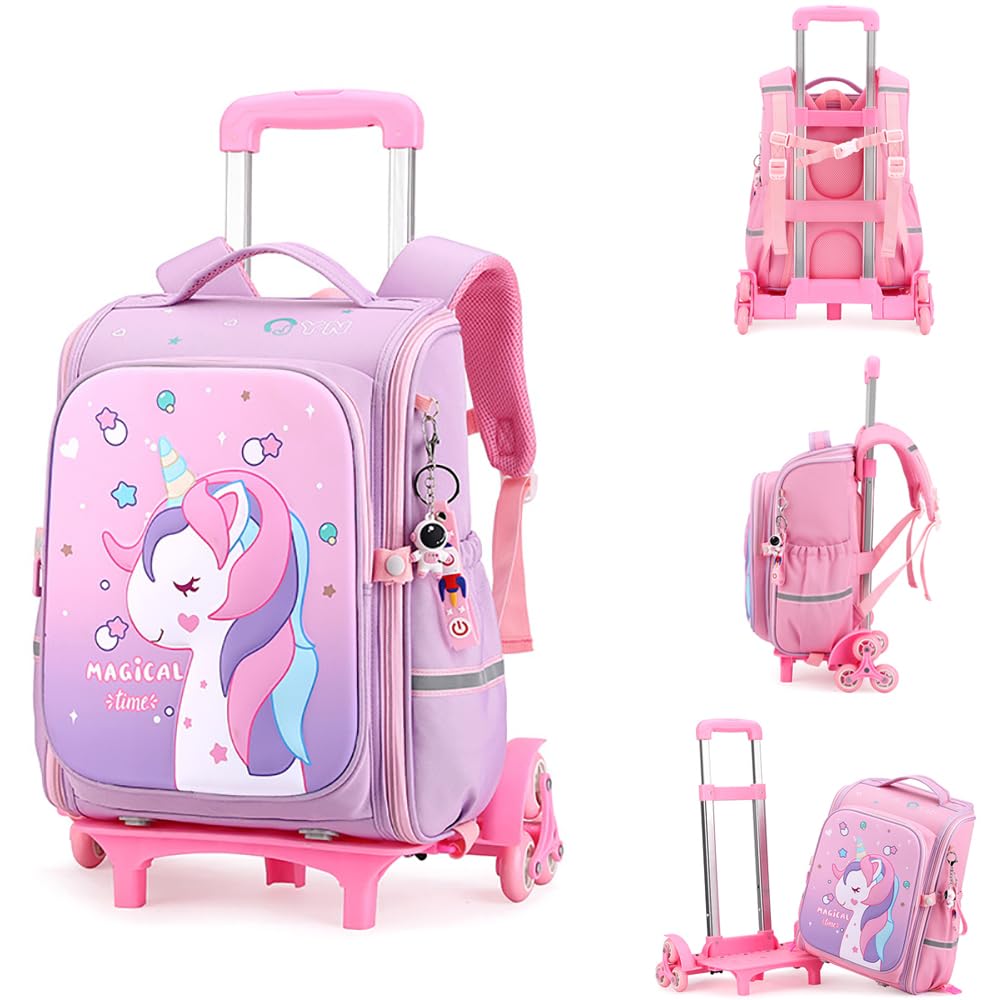 Buy Children Trolley School Bags Large Capacity Kids' Bookbag Students ...