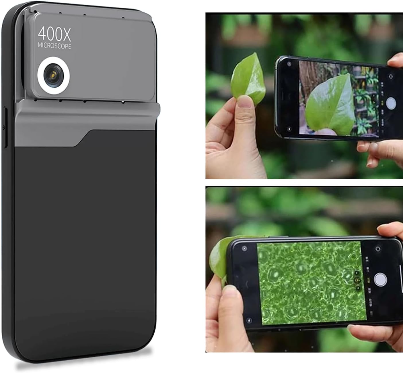Amazon.com: DAUERHAFT 400x Microscope Lens for Phone, Quick Focus Mini ...