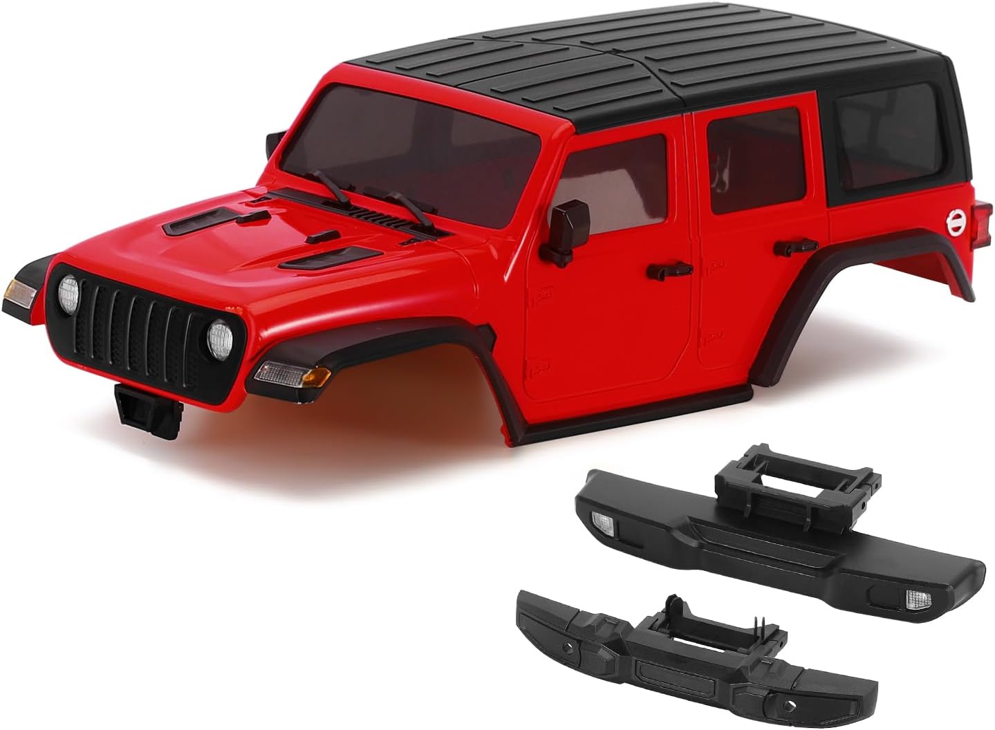 Amazon.com: INJORA 133g 6.10in Wheelbase Shell - ABS Hardtop Body Kit with Front Rear Bumpers ...
