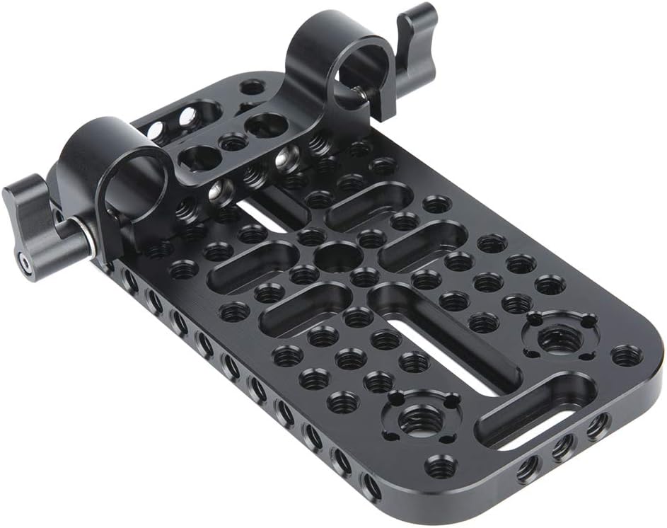 Amazon.com : NICEYRIG Camera Cheese Mounting Plate with 15mm Rod Clamp ...