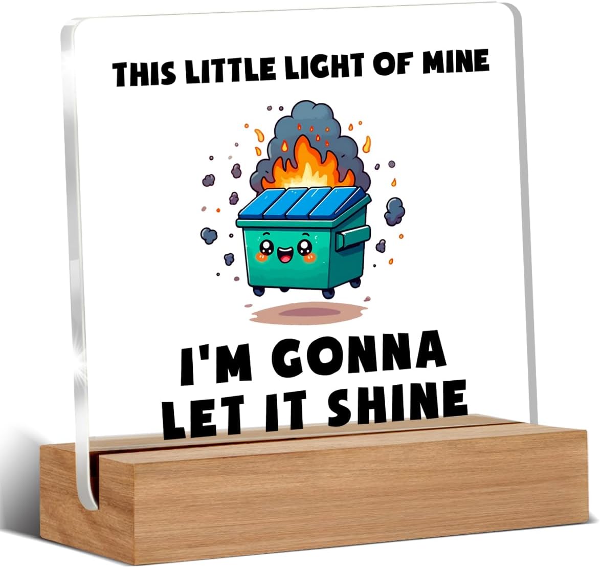 Amazon.com: Dumpster Fire Desk Decor, Inspirational Gifts for Women ...