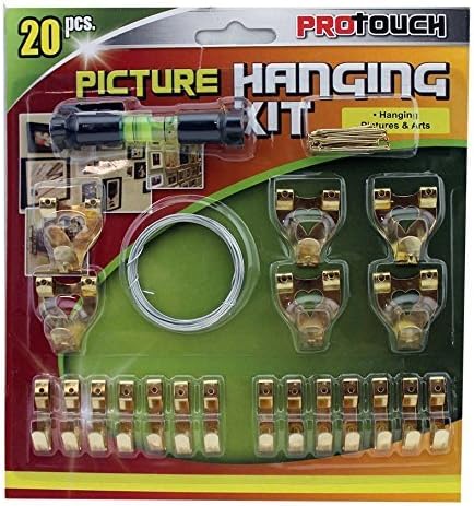 Picture Hanging Kit - Level, Nails, Wire & Hooks! - Picture Hanging ...