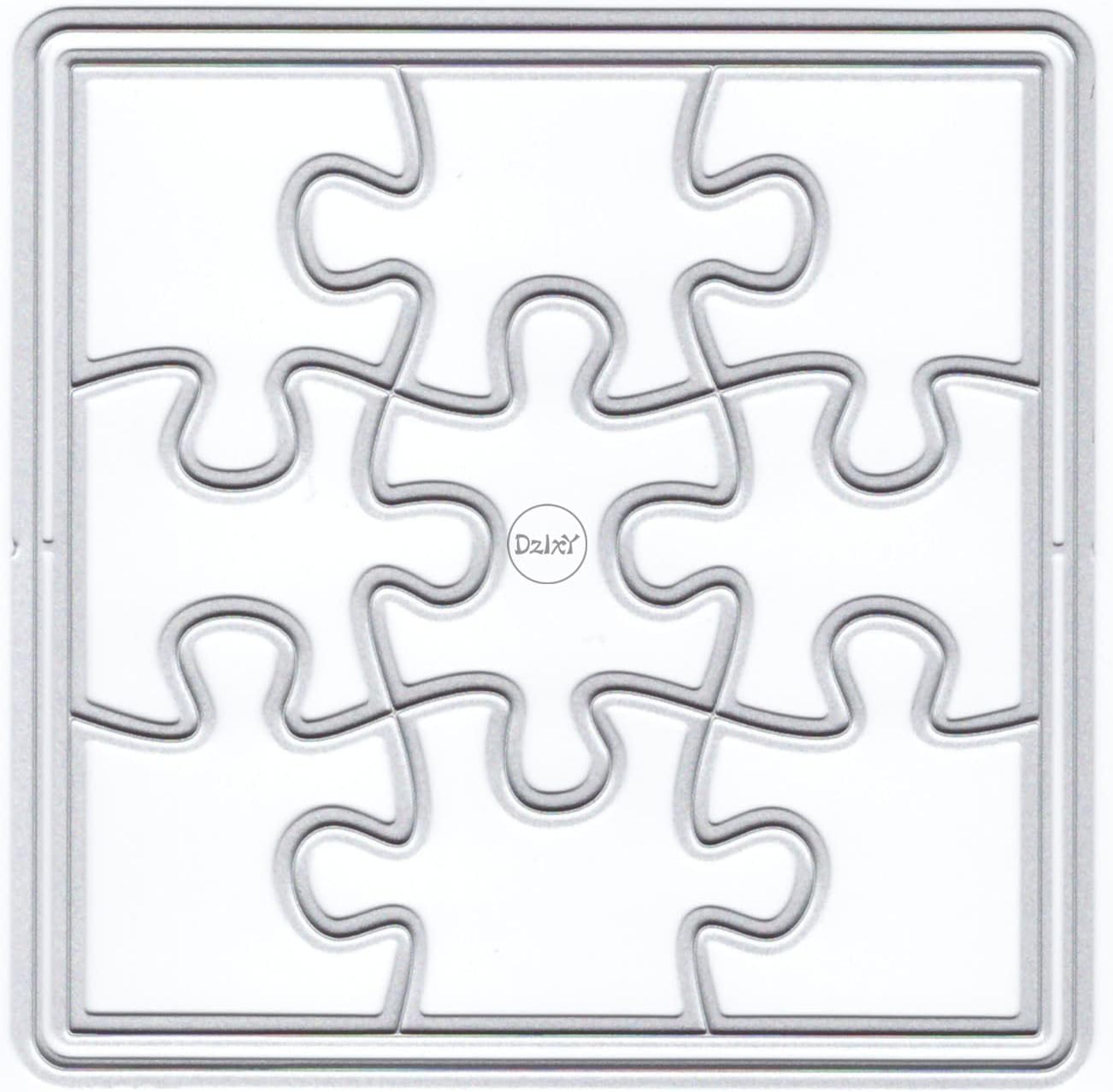 Amazon.com: DzIxY Square Puzzle Metal Cutting Dies for Card Making ...