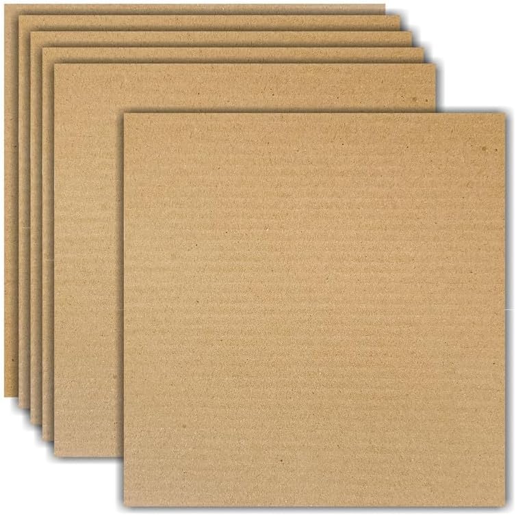 TOWNBUS - 8"x8" | 15 Nos of 3ply Corrugated Flat Cardboard sheets for ...