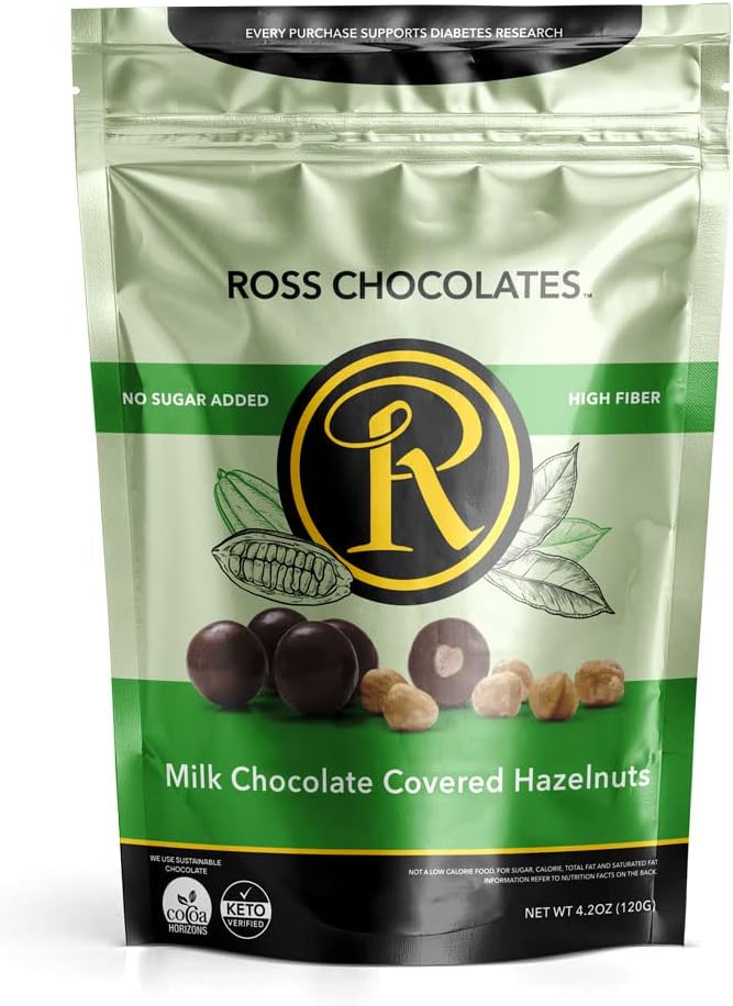 Ross Chocolates, Milk Chocolate Covered Hazelnuts, Sweetened with ...