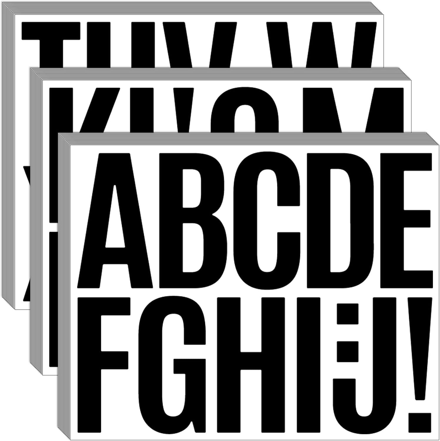 Amazon.com: Bemeol 36 Sheets Letter Stickers 3 Inch Vinyl Letters ...
