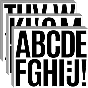 Amazon.com: Bemeol 36 Sheets Letter Stickers 3 Inch Vinyl Letters ...
