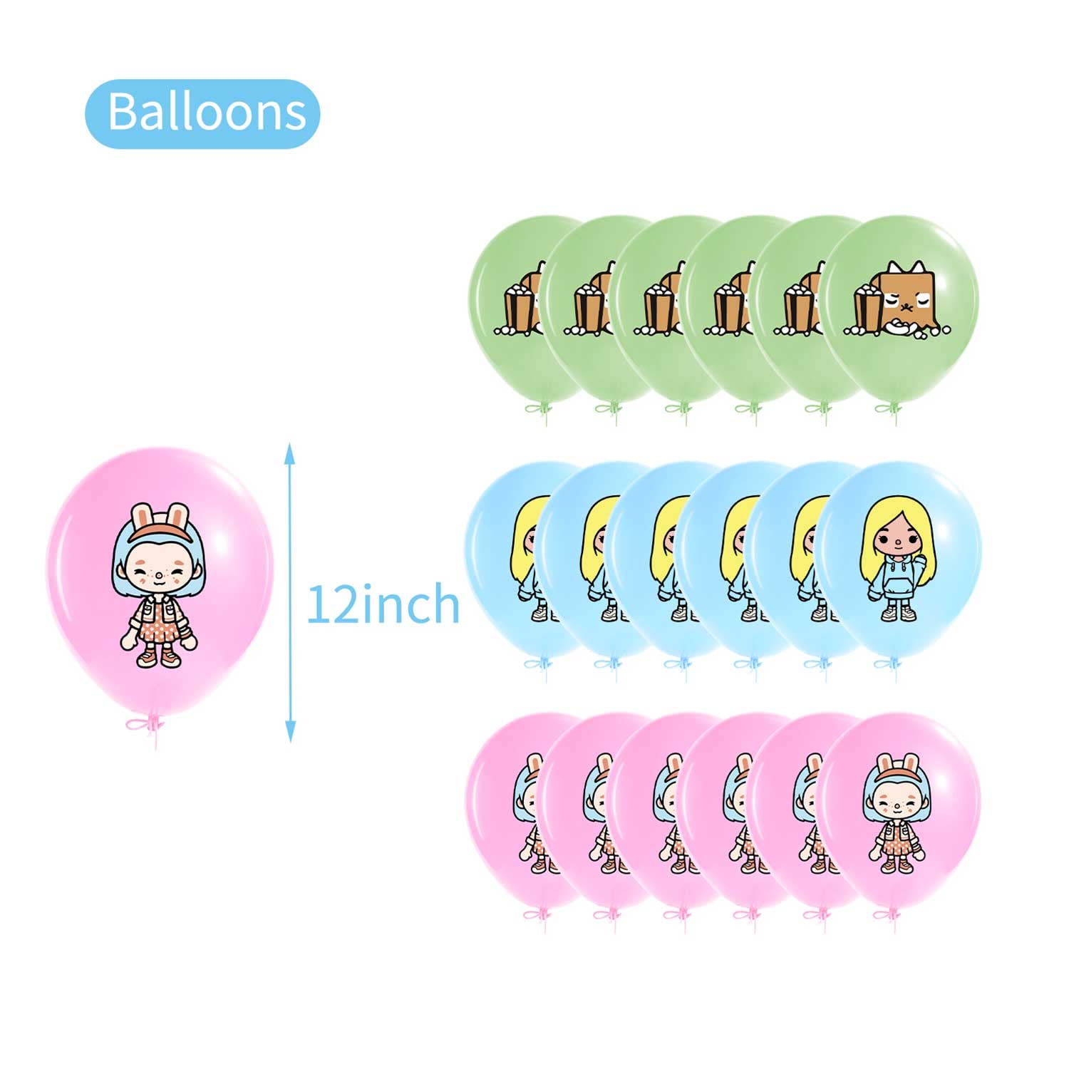 Buy Toca Boca Birthday Party Supplies and Toca Life World Party ...