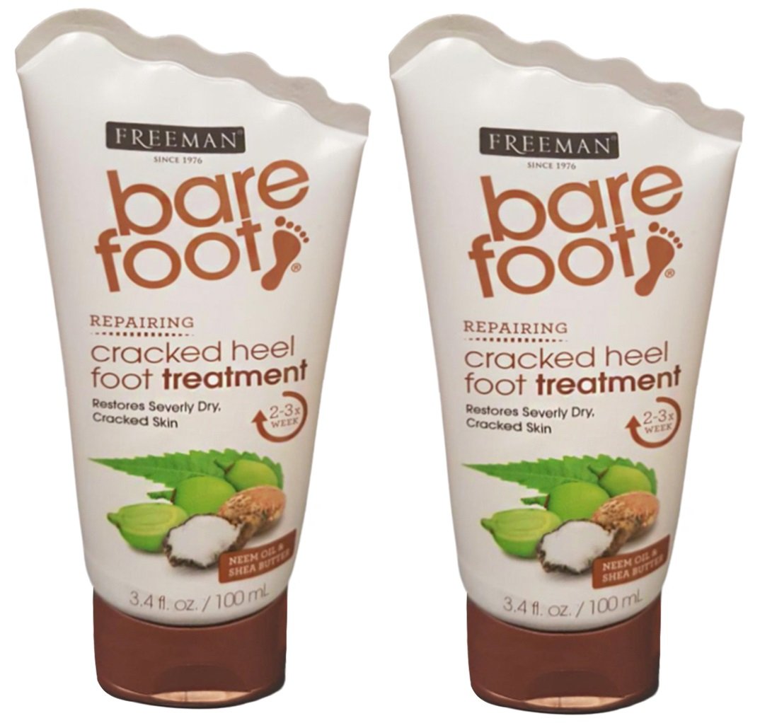 Amazon.com : Freeman Barefoot Cracked Heels foot Treatment 3.4 oz (Set ...