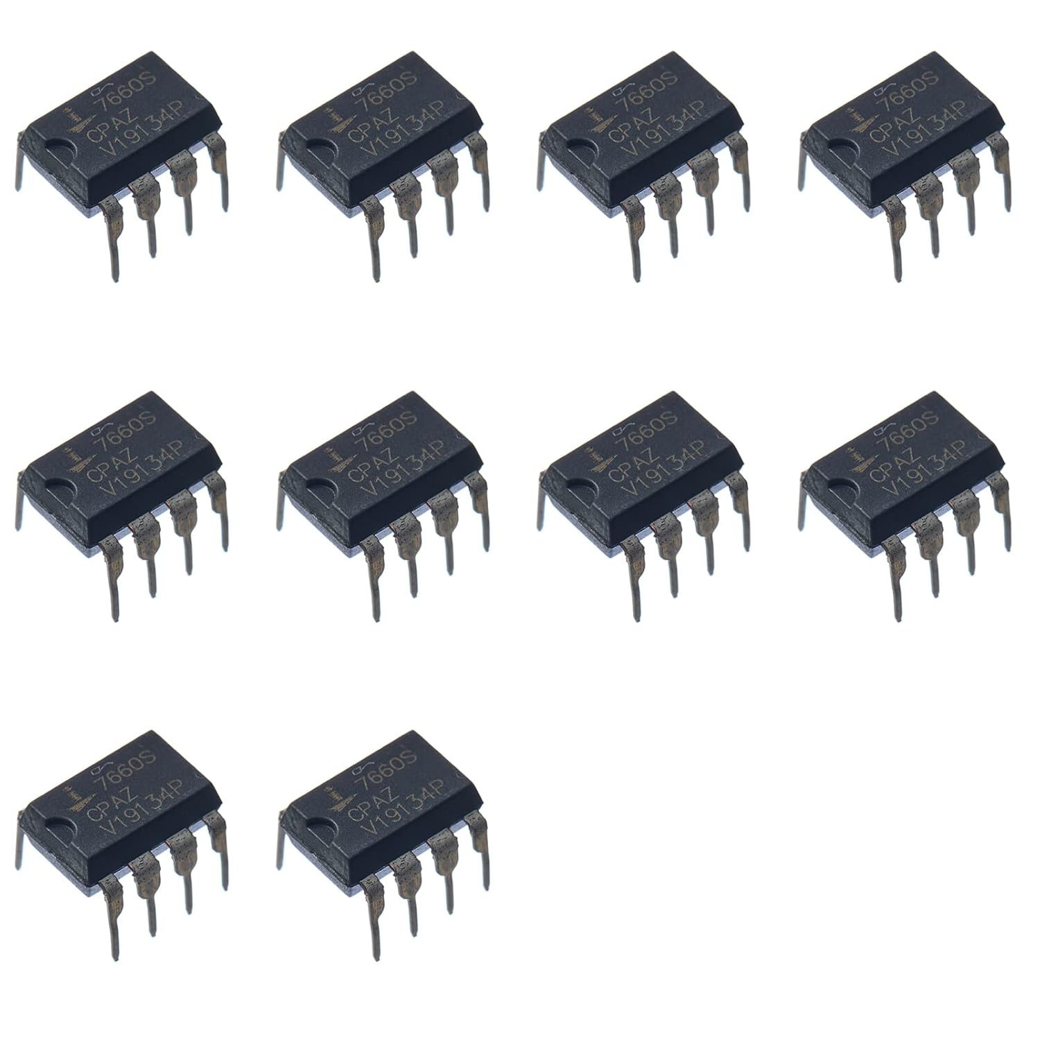 Bridgold 10pcs ICL7660 ICL7660SCPAZ 7660S 7660SCPAZ CMOS Voltage Converters IC,DIP-8.: Amazon ...