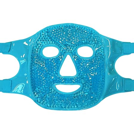 Amazon.com: LotFancy Ice Face Mask, Gel Beads Ice Pack, Hot Cold ...