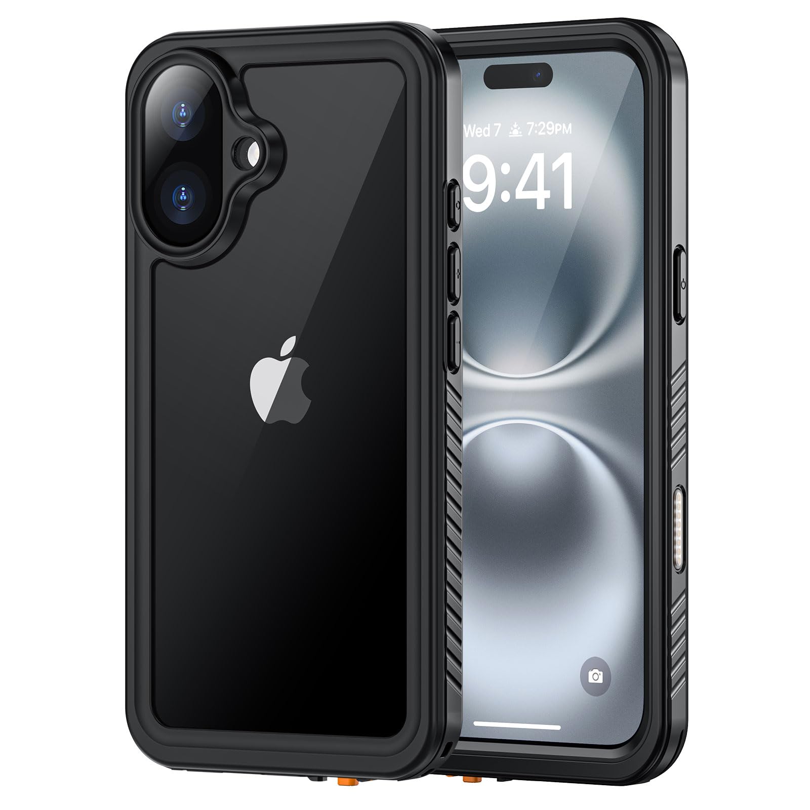 Amazon.com: Lanhiem for iPhone 16 Plus Case, IP68 Waterproof Dustproof ...