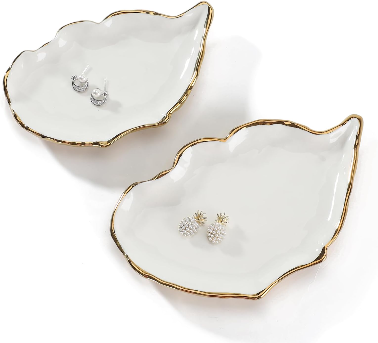 Amazon.com: HOME SMILE Oyster Shell Ring Dish,Jewelry Dish Tray Set of ...