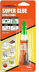 Visbella Super Glue Extra Strong High Strength Powerful Cyanoacrylate ...