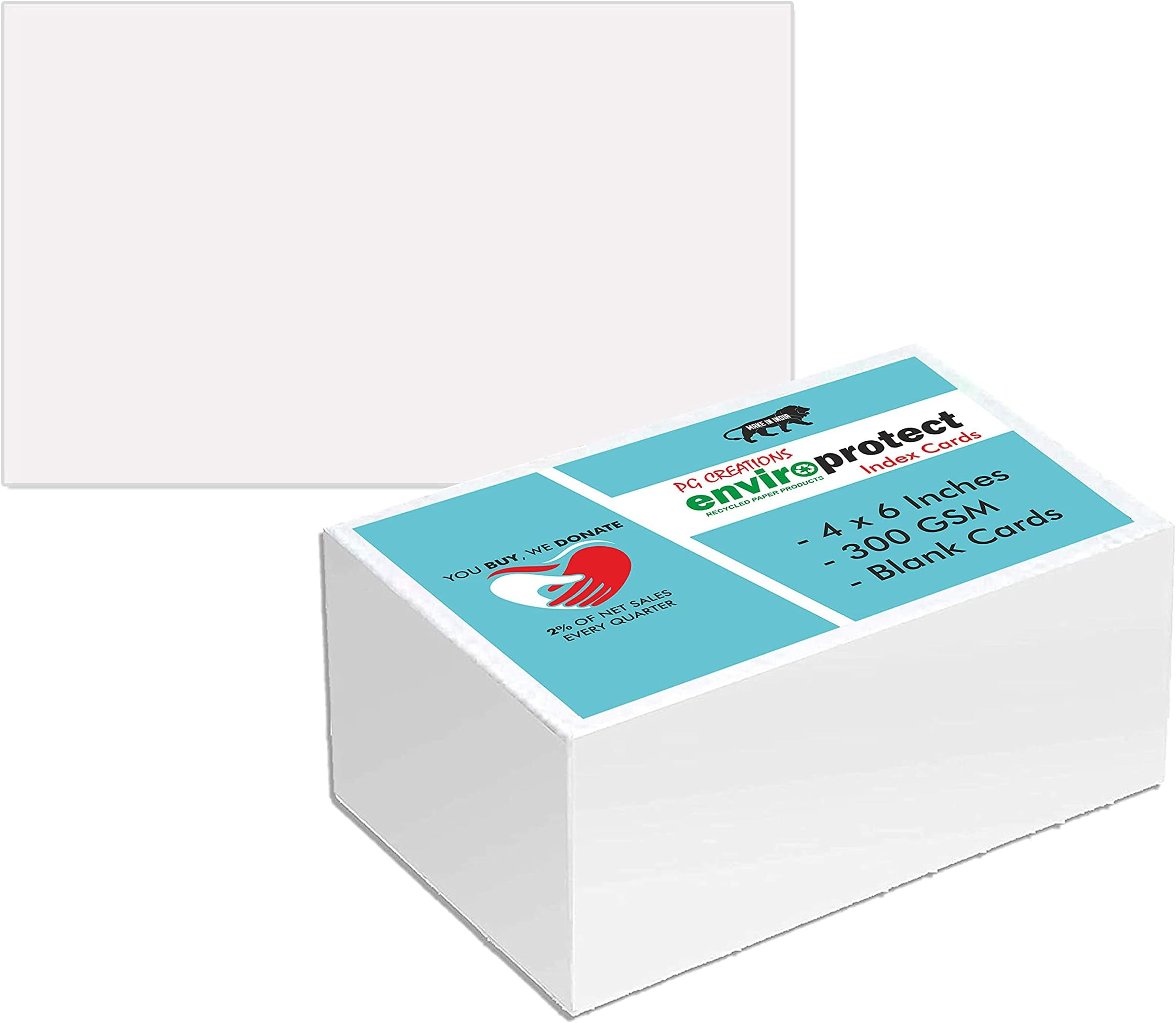 Turron Both Sides Ruled Index Flash Cards - Suitable for Study, Home ...