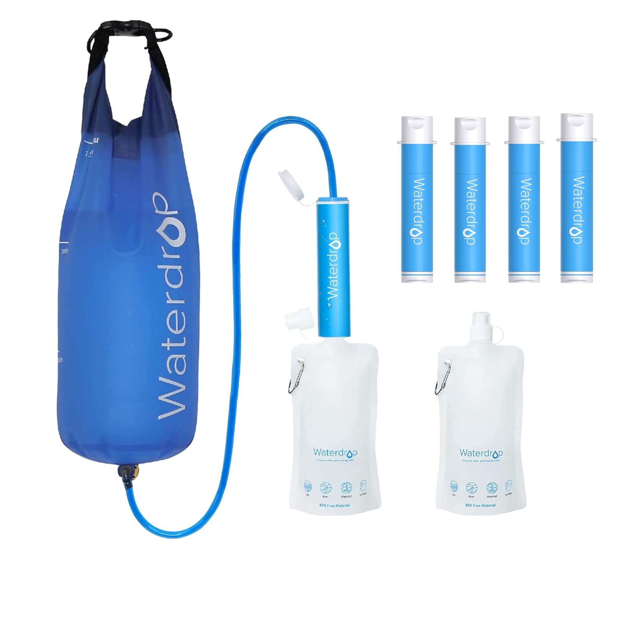 Amazon.com: Waterdrop Gravity Water Filter Straw, Camping Water ...