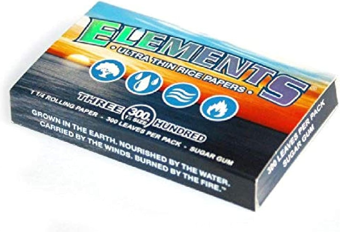Amazon.com: ELEMENTS 300 Ultra Thin Rice Rolling Paper 1.25 1 1/4 Size ...