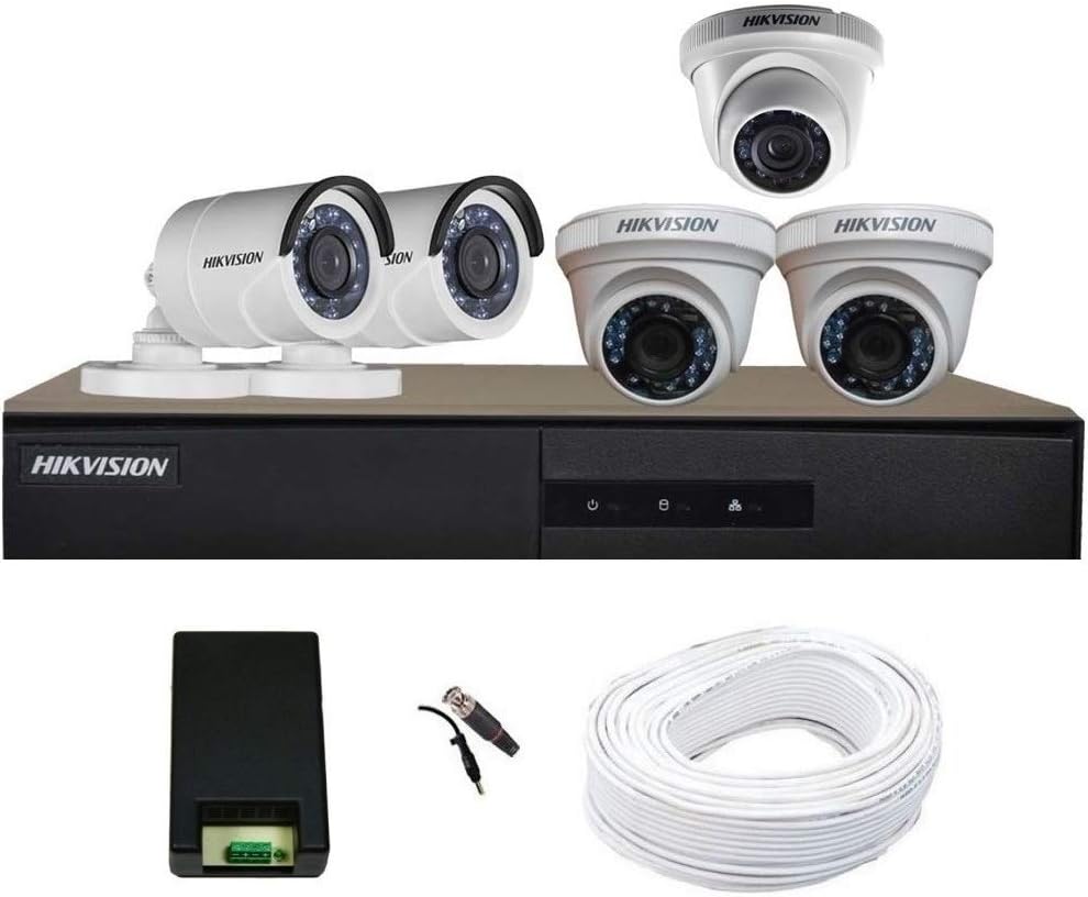 Buy HIKVISION 720p Turbo HD 1MP Security Camera Kit, Multicolour Online ...
