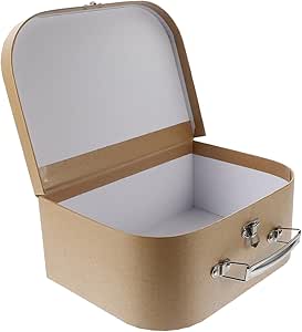 Amazon.com: Box Portable Storage Box Paperboard Suitcases Packing Case ...