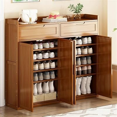 Amazon.com: Dripex Shoe Storage Cabinet 7 Layers for 28 Pairs Foldable ...