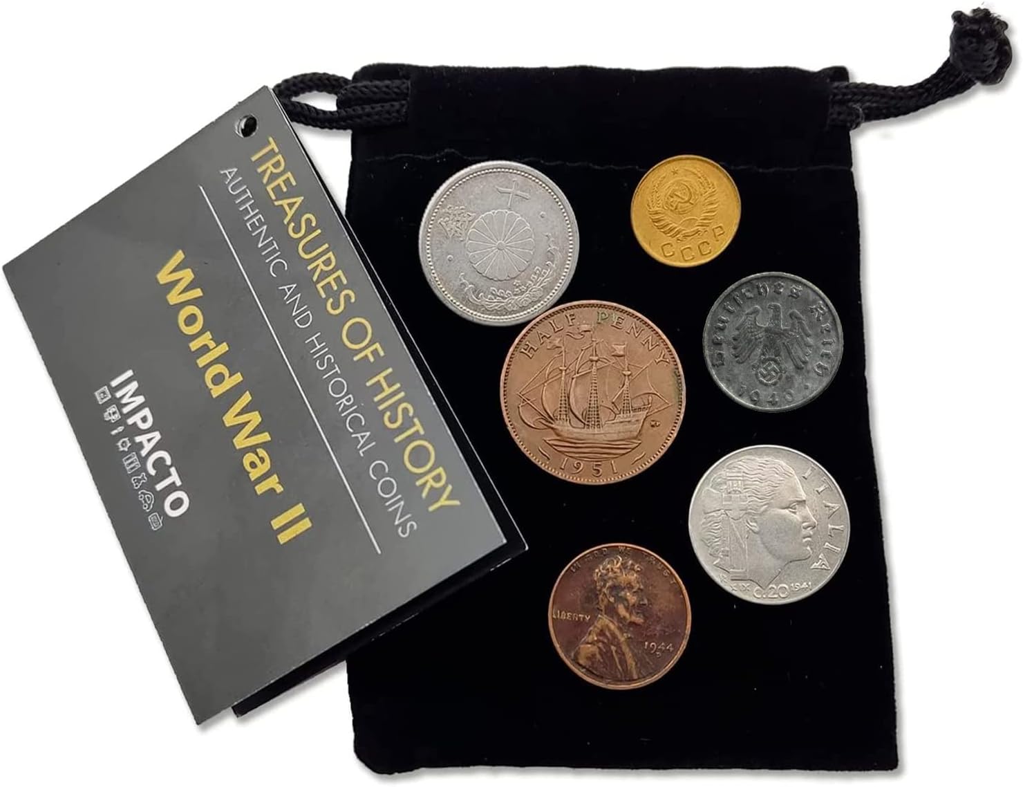 WW2 World Currency - 6 Coins Used During The World War 2 by Allies ...