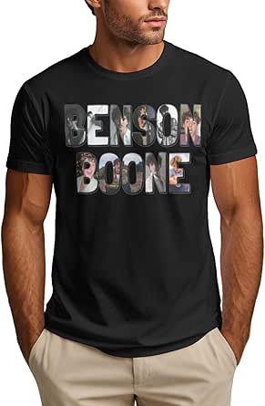 Benson Logo T Shirt Summer Fashion Tee Cotton Boone O-Neck Short Sleeve ...