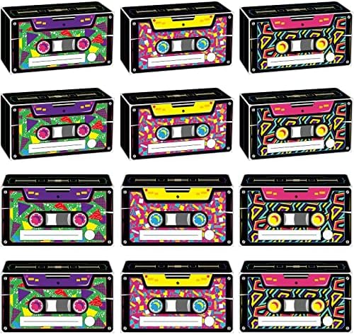 Amazon.com: Funrous 12 Pcs 80s90s Favor Boxes Retro Radio Gift Back to ...