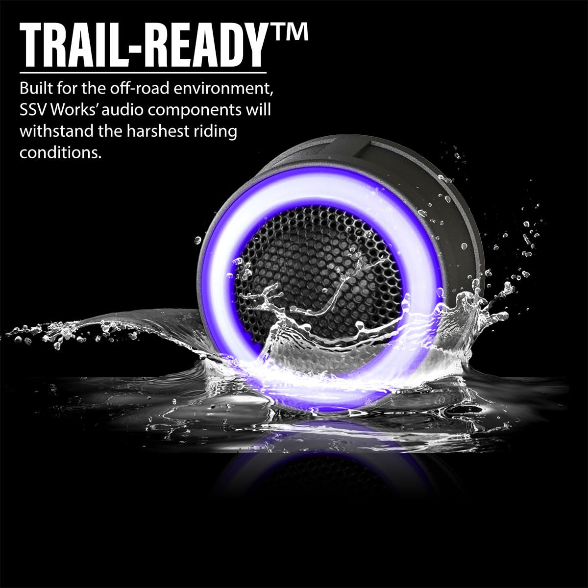 Utv Tweeters SSV Works Universal Tweeter Pods - RGB Cage Mount Speakers ...