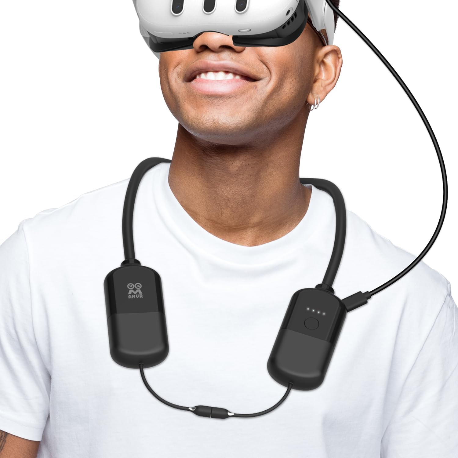 Amazon.com: Zybervr Neck Battery Pack for Meta Quest 3S/Quest 3 ...