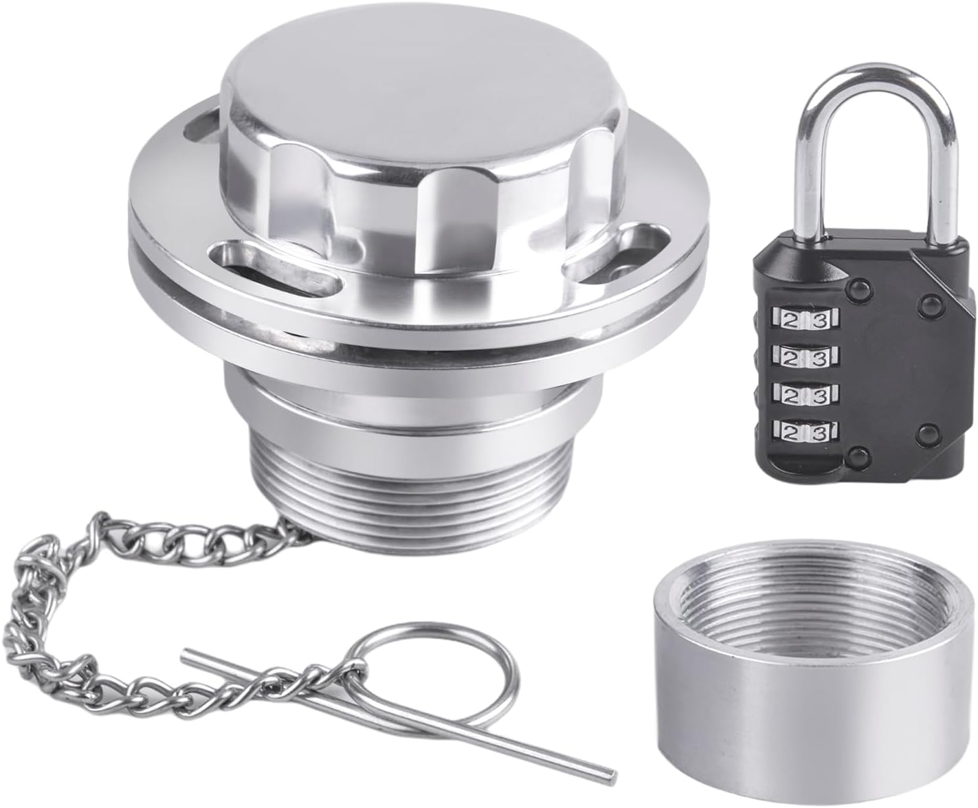 Amazon.com: CNRAQR Aluminum 2" Male Non-Vented Fuel Cap with ...