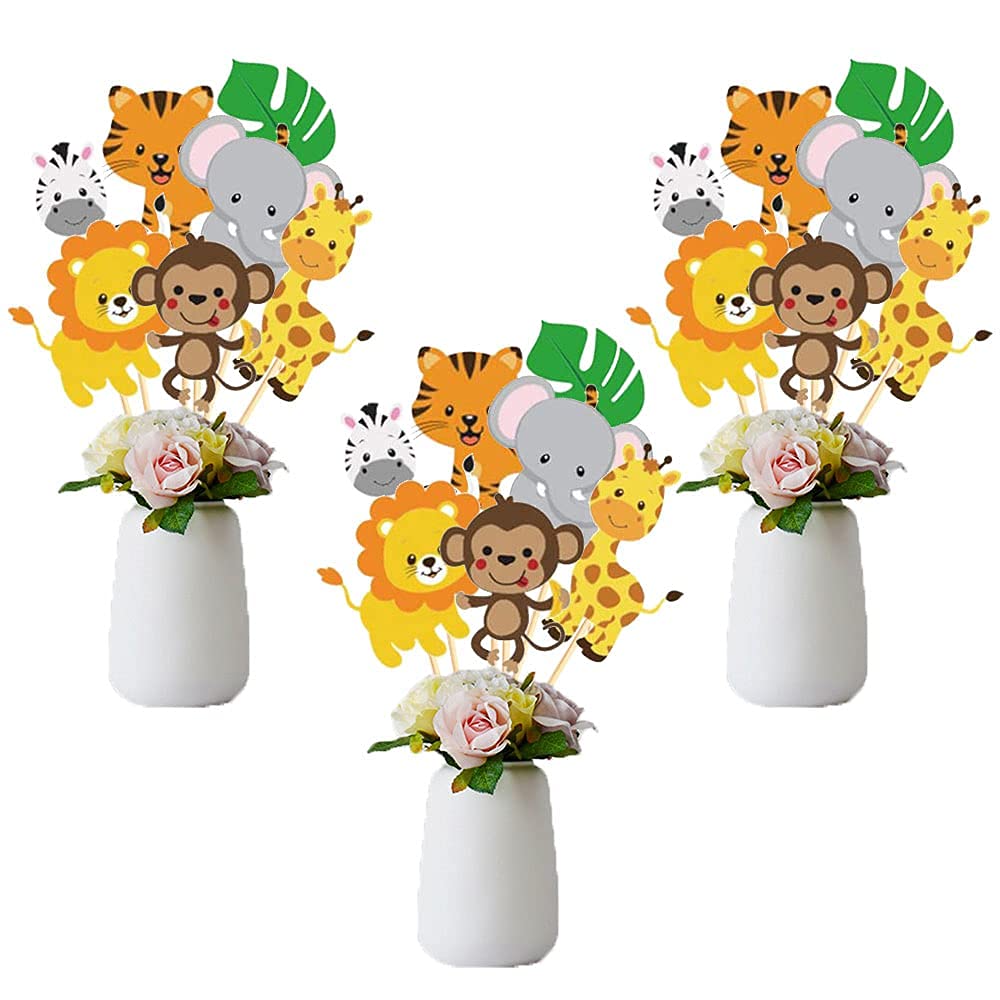Zoo Animal Birthday Centerpieces Big Dot Of Happiness Jungle Party