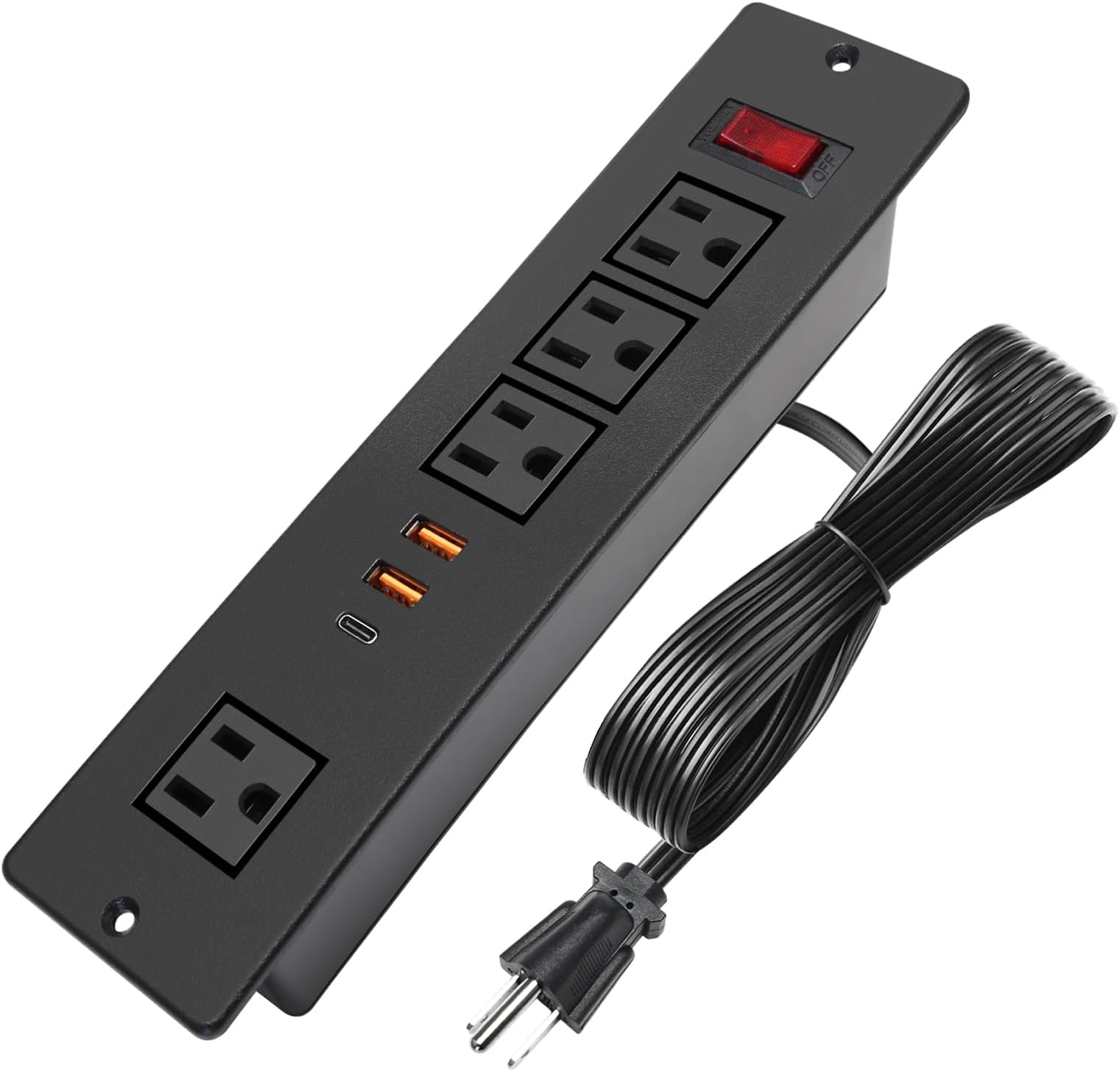 Multicontacto Empotrable con USB C 20W Carga Rápida, Regleta de Alimentación PD con Type c ...