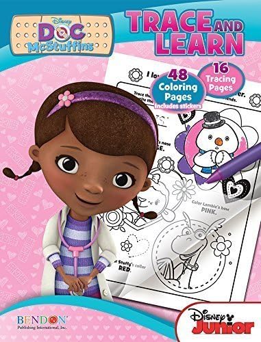 Disney Doc Mcstuffins Trace and Learn 48 Coloring Pages and 16 Tracing ...