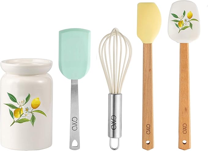 Amazon.com: COOK WITH COLOR 5 Piece MINI Cooking Utensil Set with ...