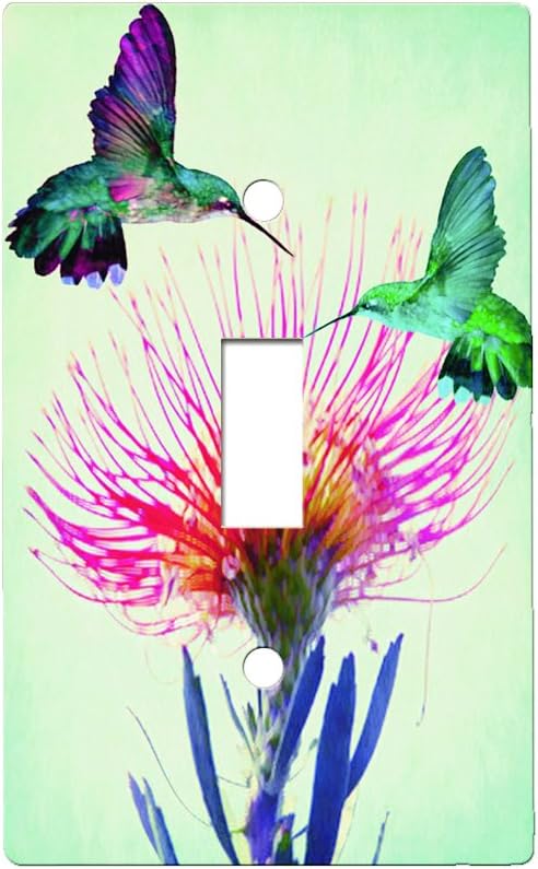 Hummingbird Beauty - Decor Single Switch Plate Cover Metal (Single ...