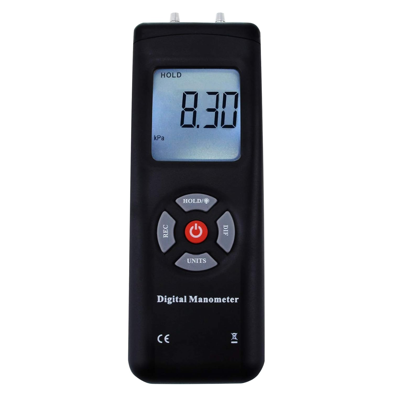 Professional Manometer Differential Air Pressure ±2psi Measurer Gauge ...