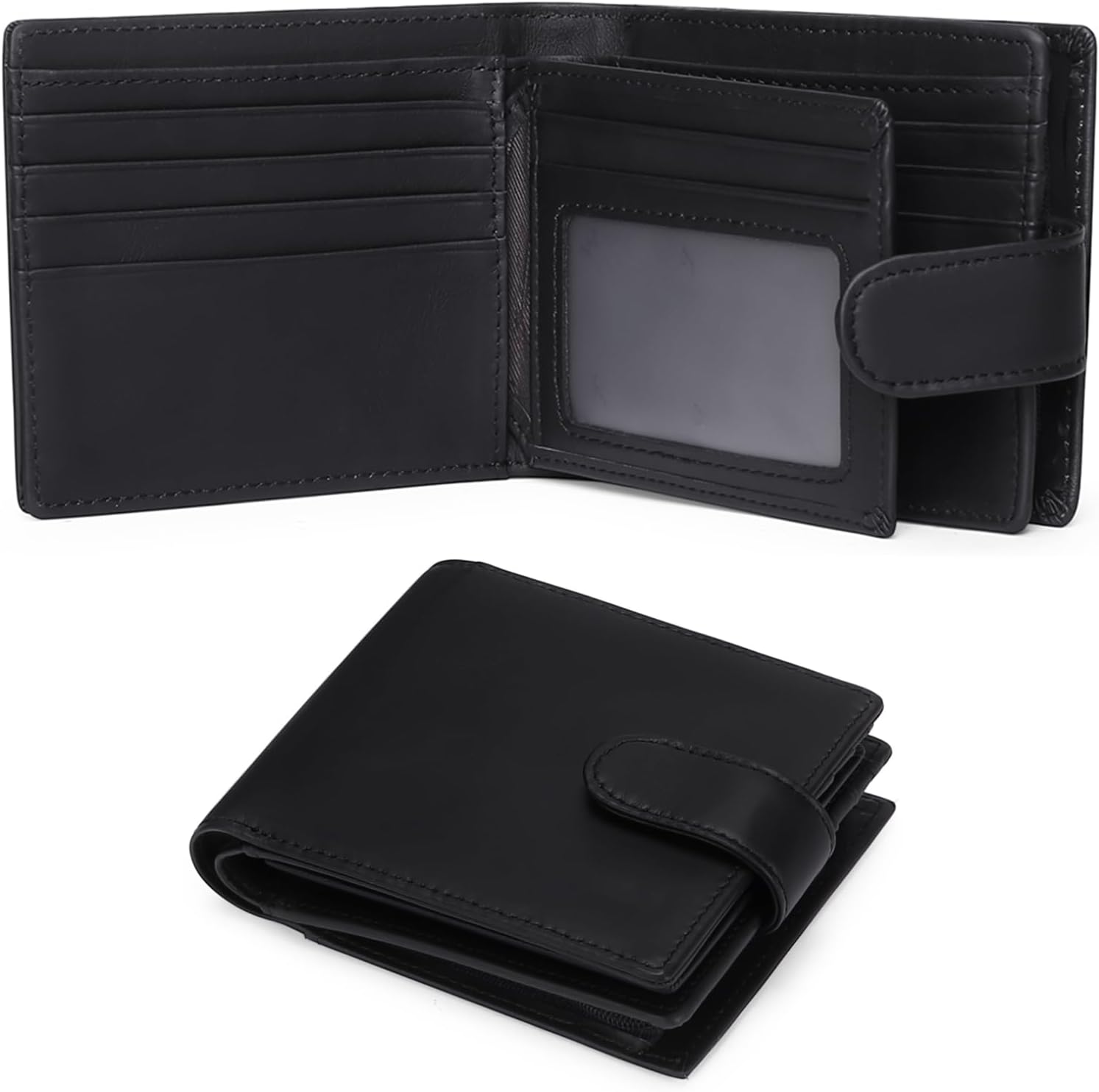 Amazon.com: GOIACII Mens Wallet Large Capacity Genuine Leather RFID ...