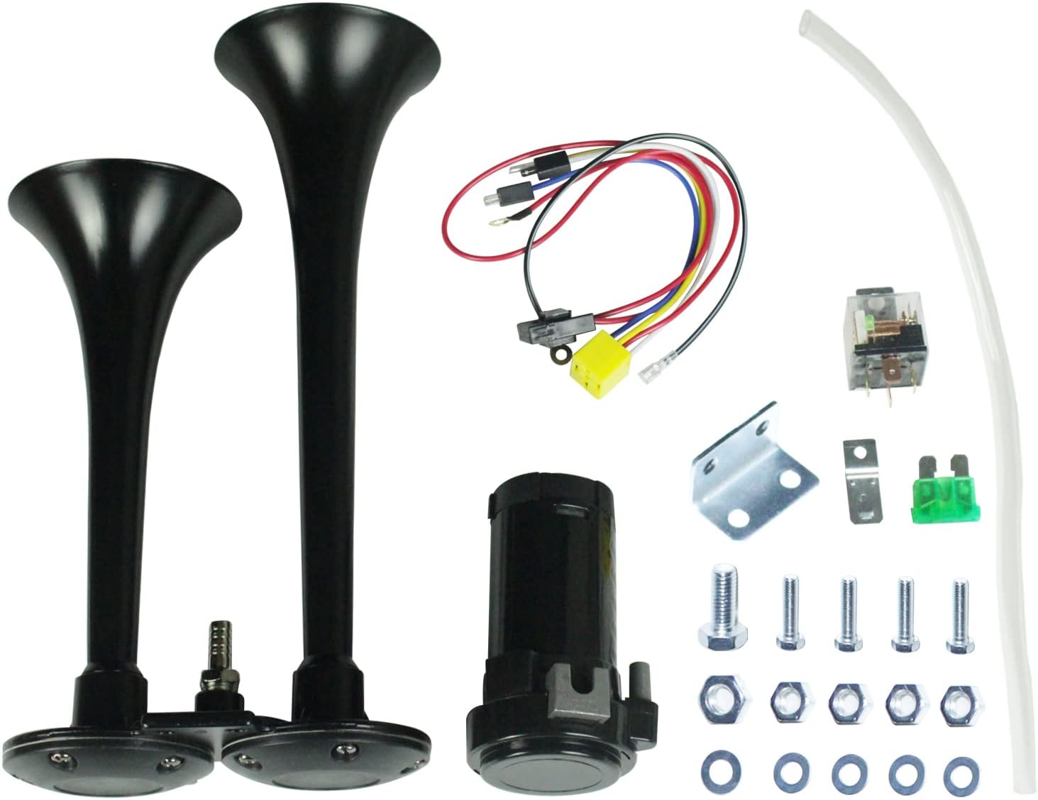 Amazon.com: 12V 150DB Truck Car Air Horn,Super Loud Train Boats Horns ...