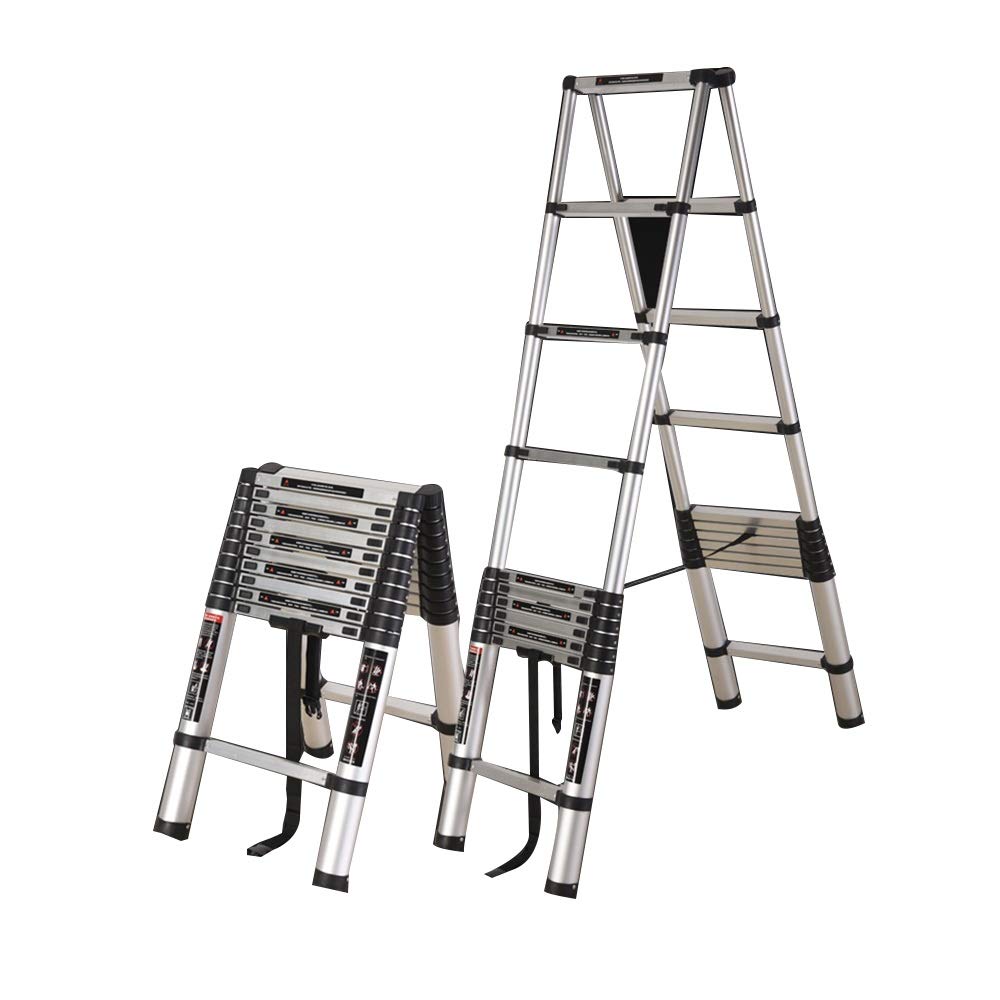 Buy Ladder DIY Telescopic Ladder Aluminium Extension Flip-N-Ladder ...