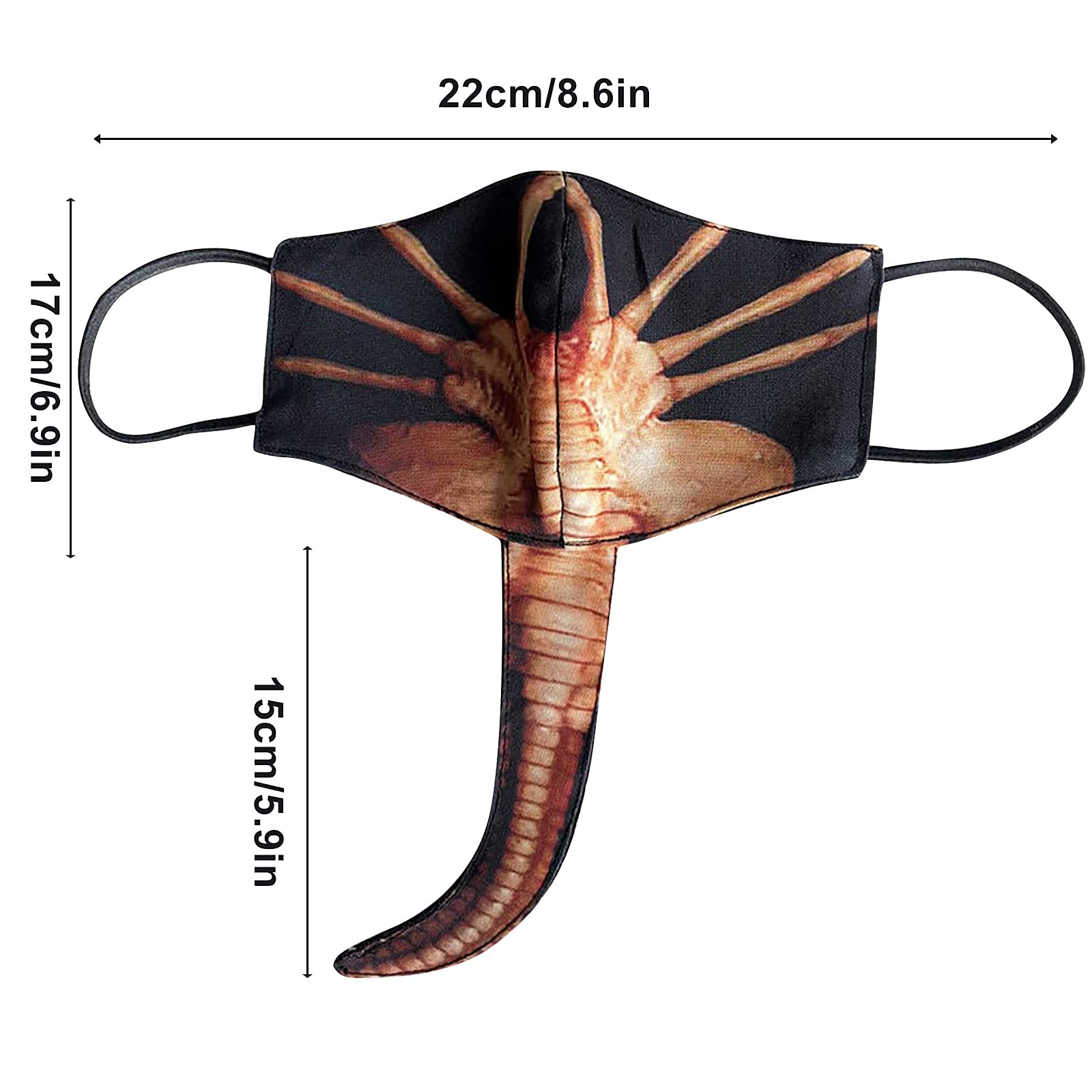 Facehugger Masker Halloween Horror Party Facehugger Masker Alien