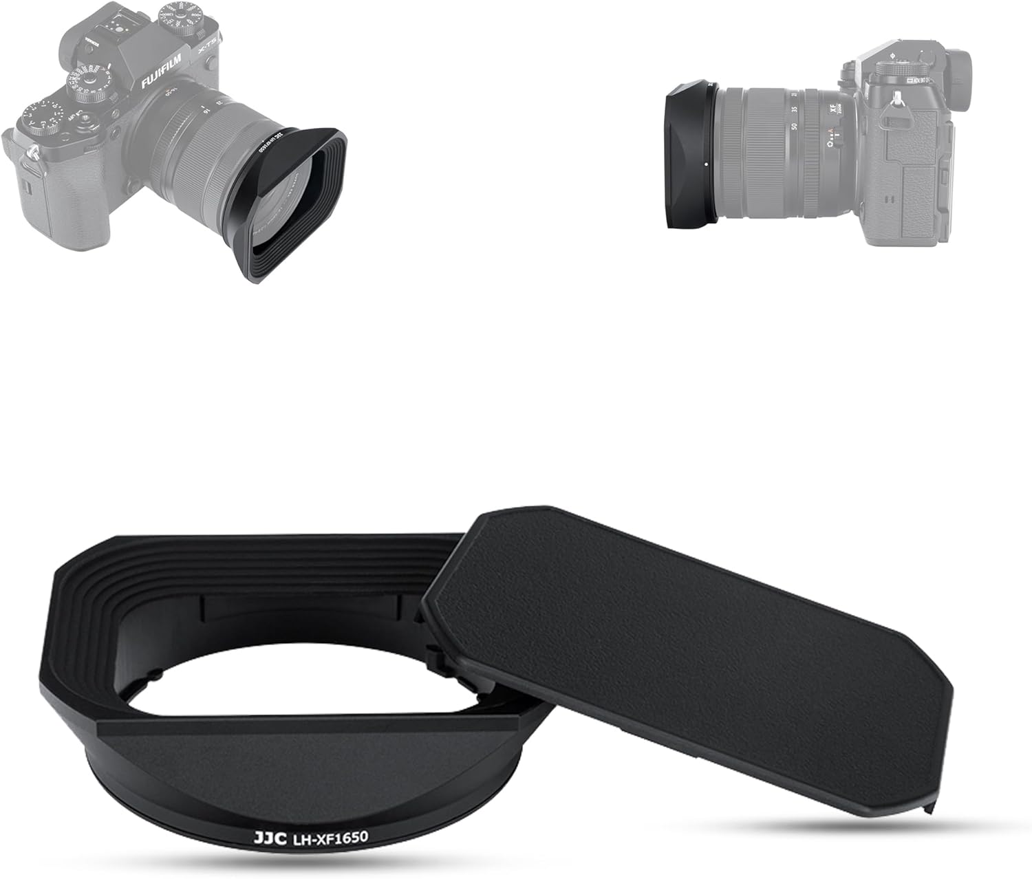 Amazon | JJC バヨネット メタルスクエアレンズフード + フードキャップ 富士フィルム Fujifilm XF 16-50mm f/2.8-4.8 R LM WR に対応 58mm ...