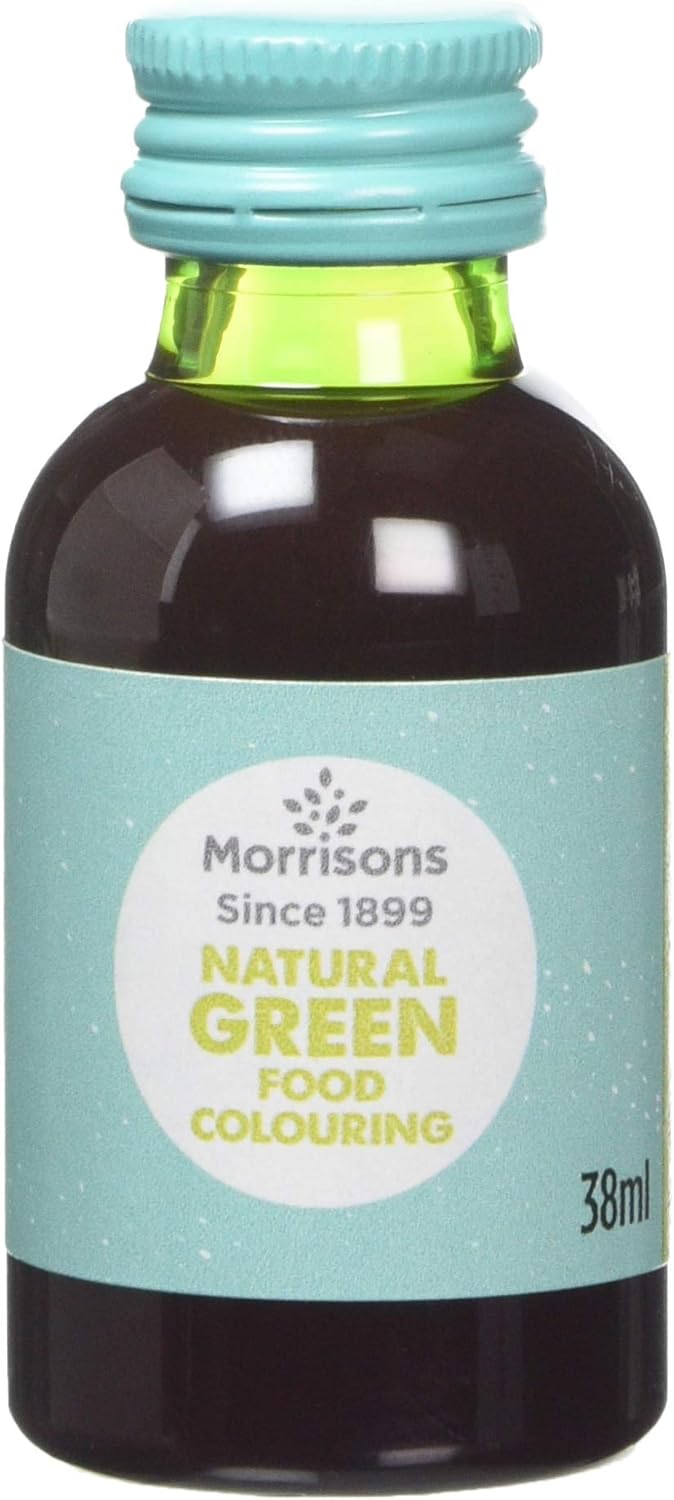 Morrisons Natural Green Food Colouring, 38 ml, Pack of 8 : Amazon.co.uk ...