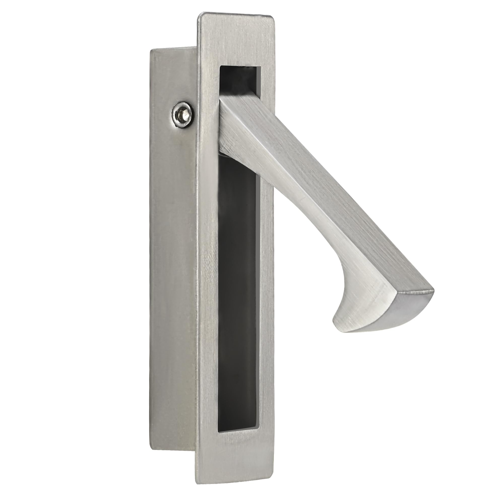 Flush Door Pull Handles Regent Recessed Medium Pull Polished Nickel