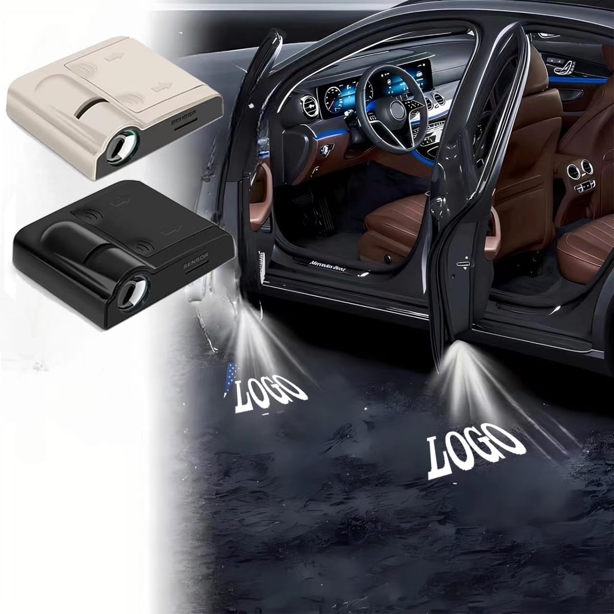 Amazon.com: for All car Models Car Door Lights Logo Projector 2Pcs HD ...