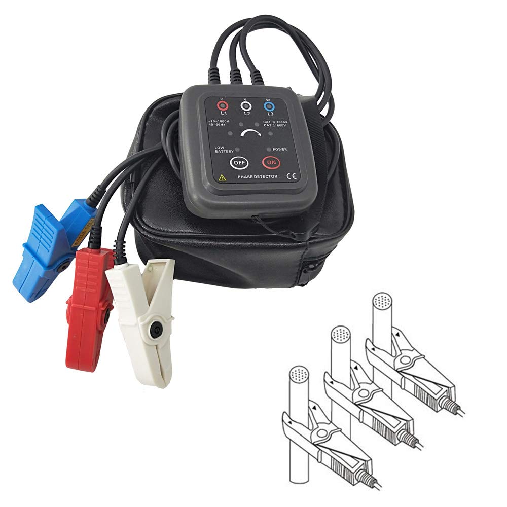 Yfyiqi Non Contact 3 Phase Sequence Detector Tester Detection Meter ...