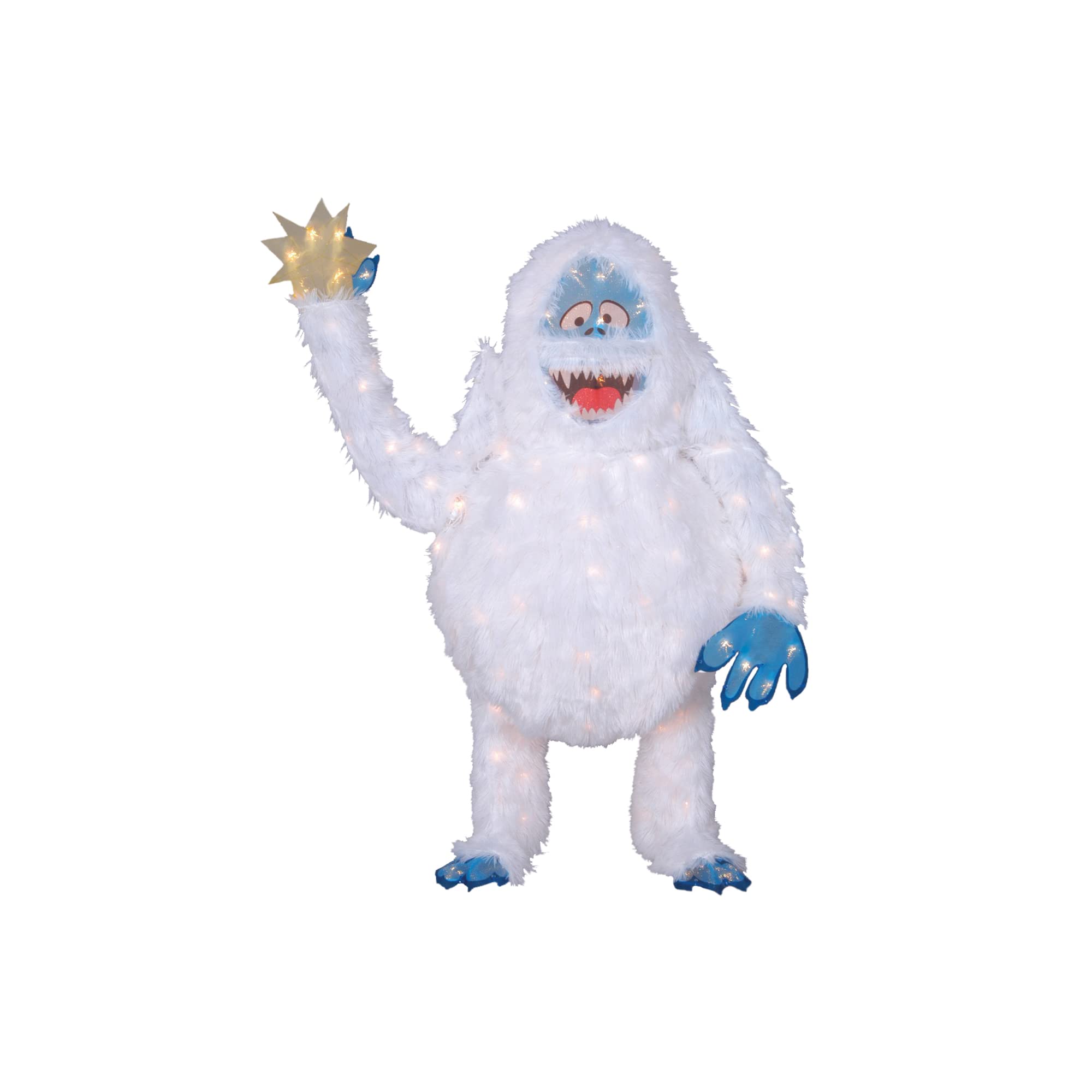Productworks 32 Inch Pre Lit Bumble With Star Christmas Yard ...