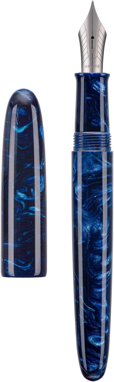 Asvine C80 Fountain Pen #8 Extra Fine Nib Large Handcraft Pen with ...